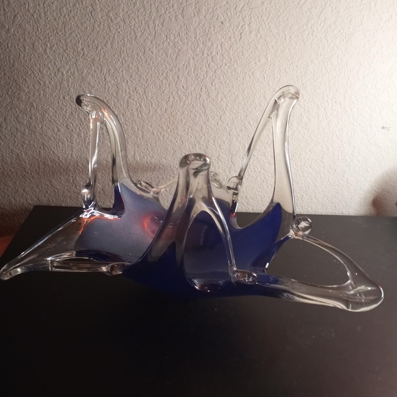 Murano | Art | Stunning Murano Freeform Cobalt Blue Glass 8xx14 ...